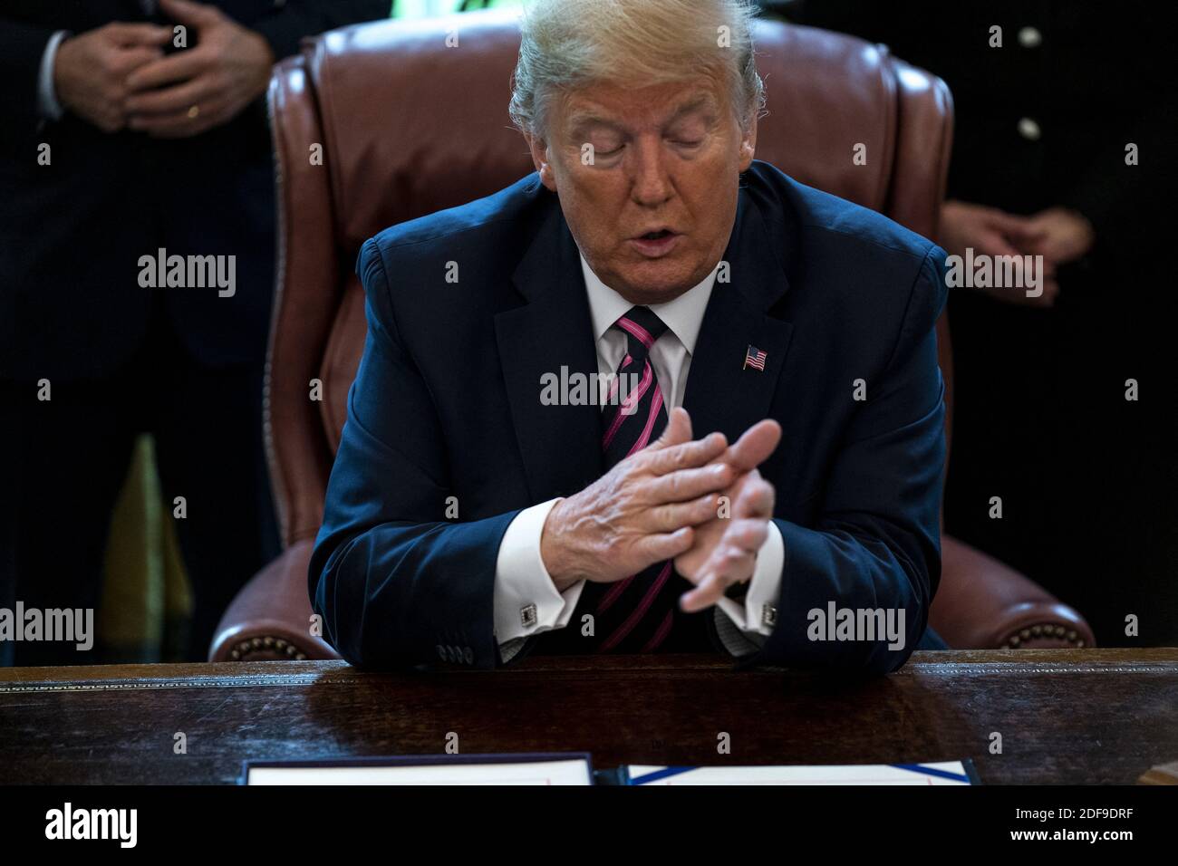 President Donald Trump participates in a signing ceremony for H.R.266 ...