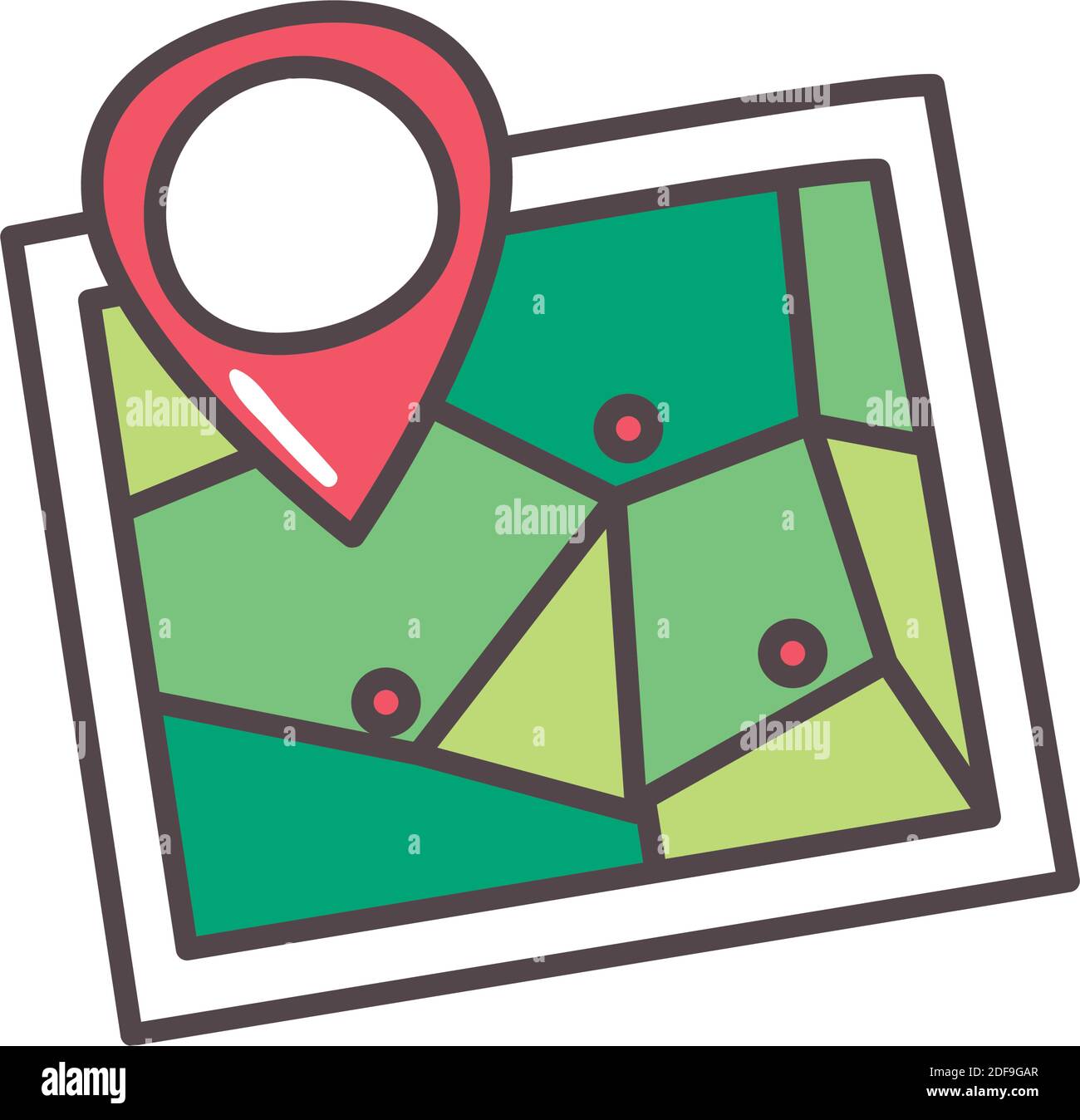 Gps mark on green map design, Map travel navigation route and road ...
