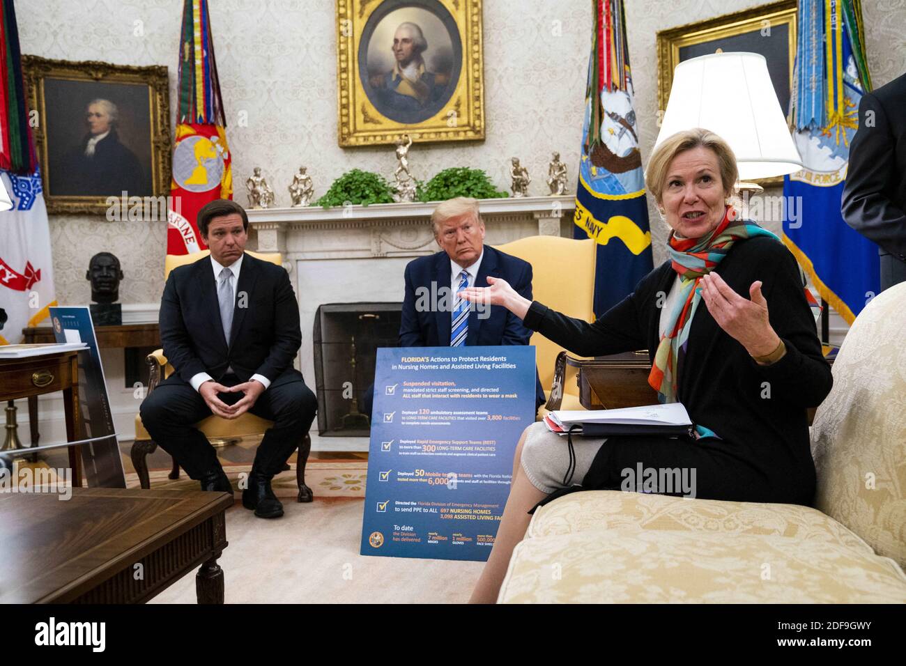 NYTVIRUS - President Donald Trump makes remarks as he meets with ...