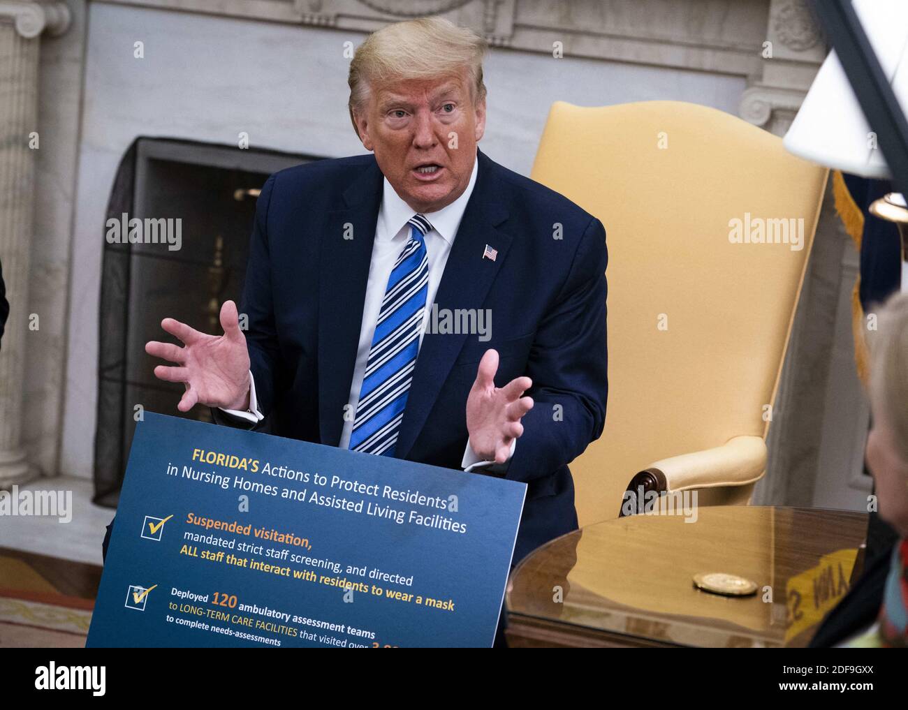 NYTVIRUS - President Donald Trump makes remarks as he meets with ...