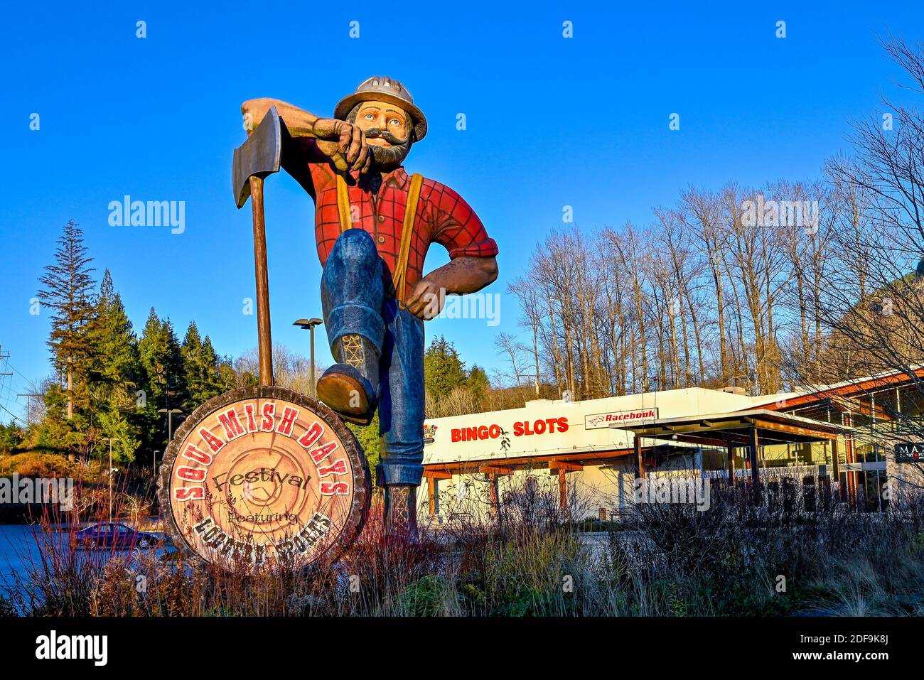 Squamish Days logger lumberjack mascot, Squamish, British Columbia ...