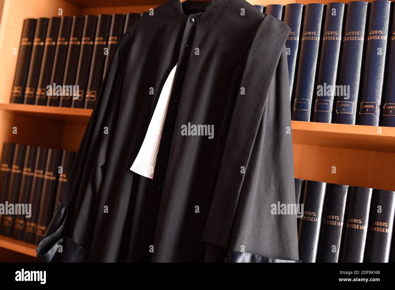 A view of a lawyer robe on April 30, 2020 in Paris, France. Photo by ...