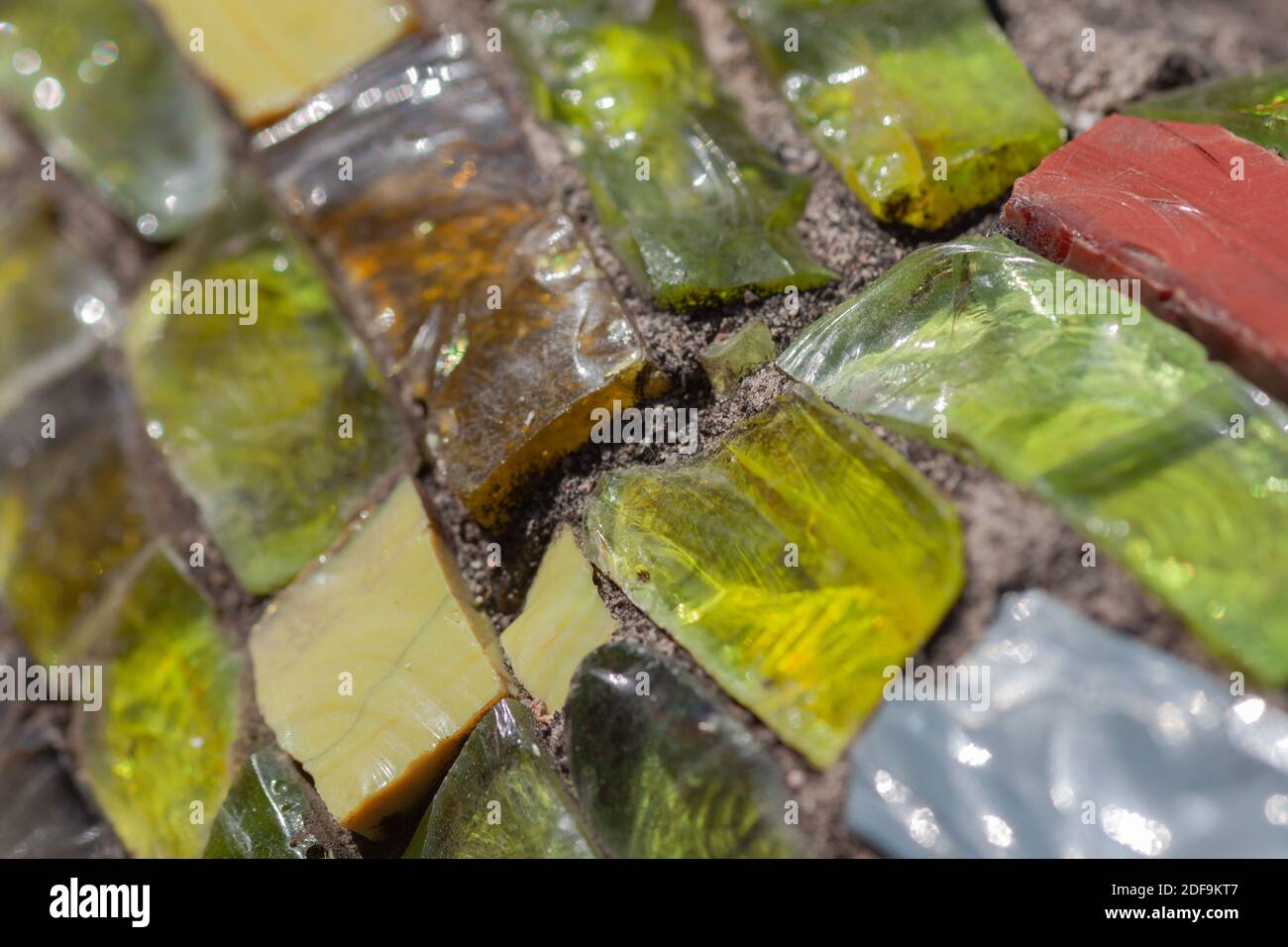 Multi-colored pieces of glass Stock Photo - Alamy