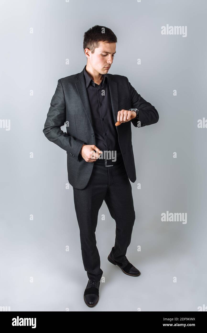 The guy in the Studio. The guy in the black suit. Handsome guy. High ...