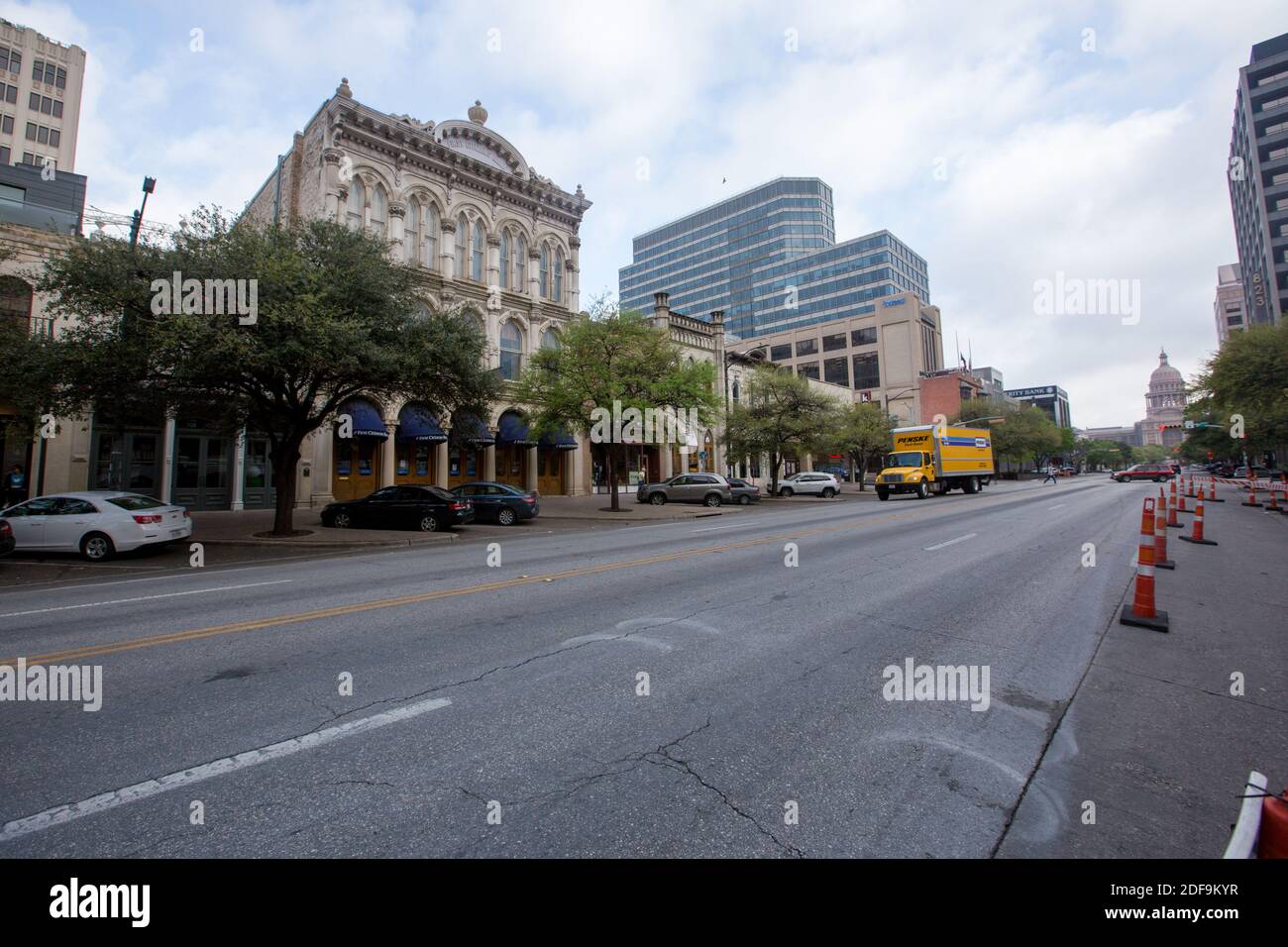 Spring, 2016 - Austin, Texas, USA - Central streets of Texas. Highway ...