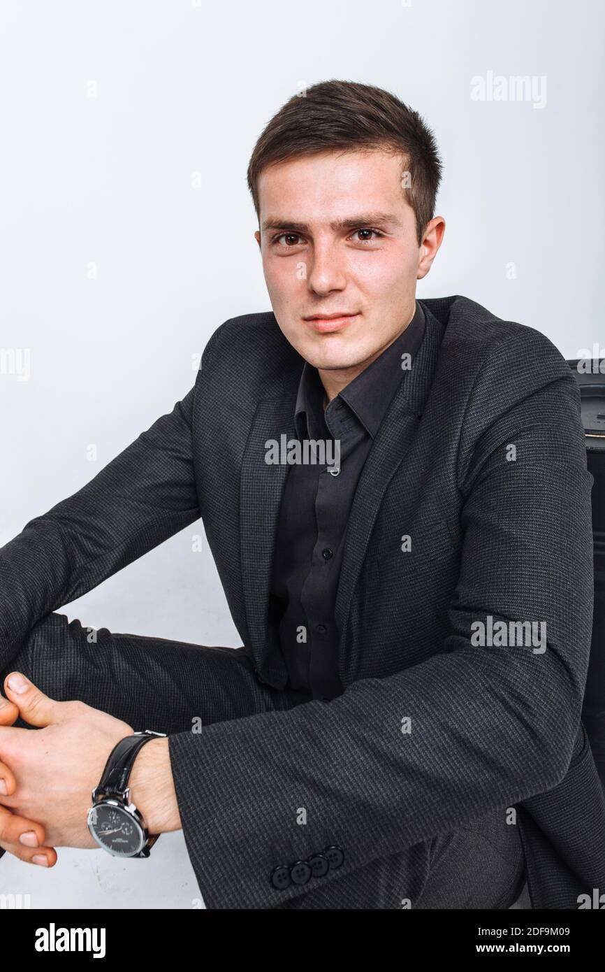 The guy in the Studio. The guy in the black suit. Handsome guy. High ...