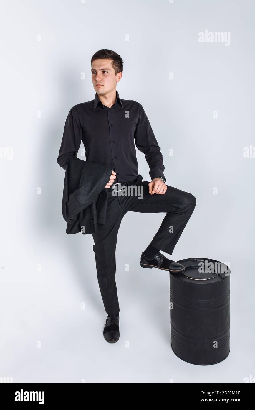 The guy in the Studio. The guy in the black suit. Handsome guy. High ...