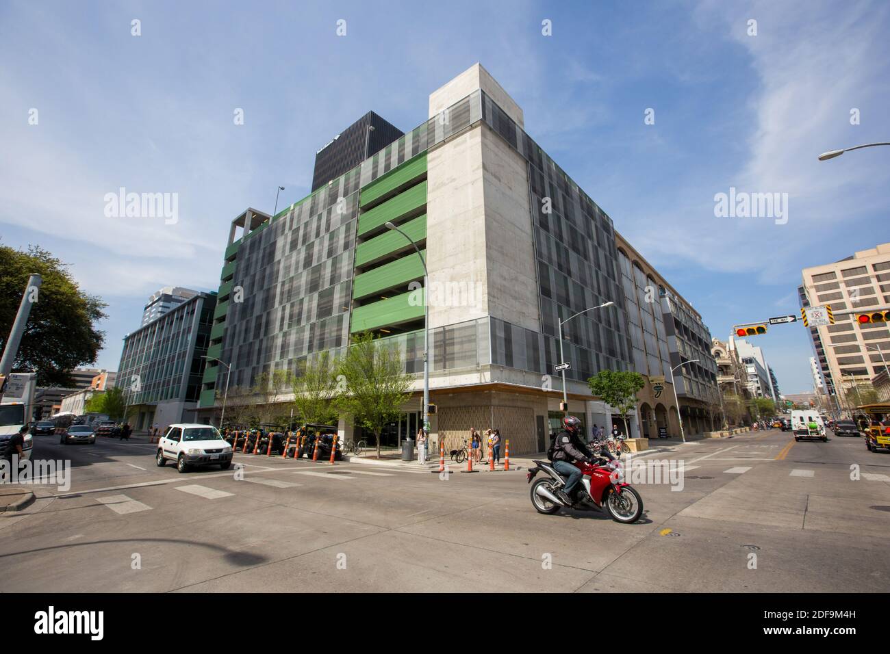 Spring, 2016 - Austin, Texas, USA - Central streets of Texas. Highway ...