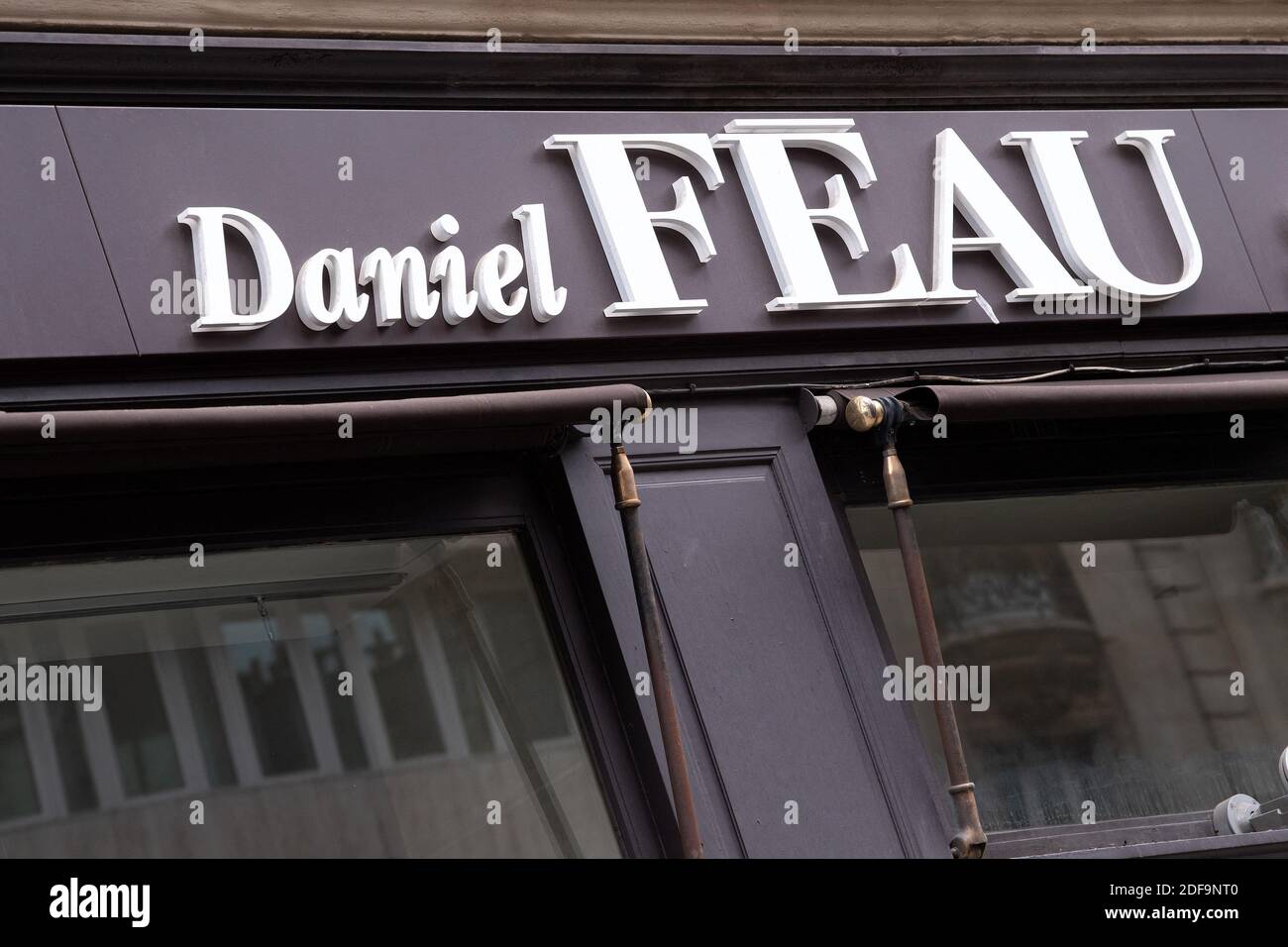 A shop sign of Daniel Feau ( Agence Immobiliere ), on May 04, 2020 in ...