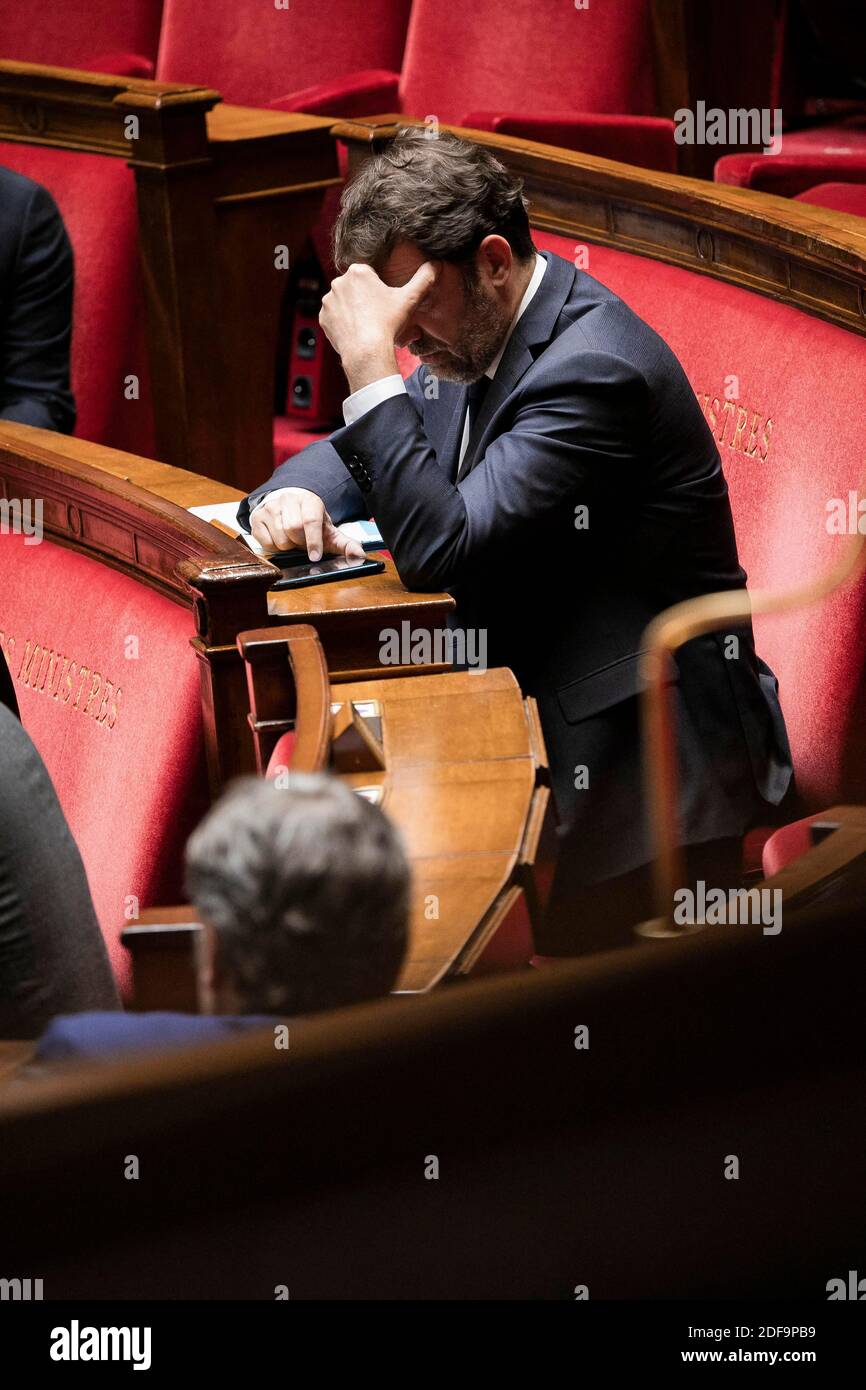 French Interior Minister Christophe Castaner during a session of ...