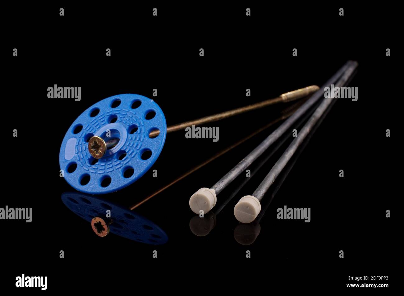 Blue plastic grip washer for thermal insulation fixing for house ...