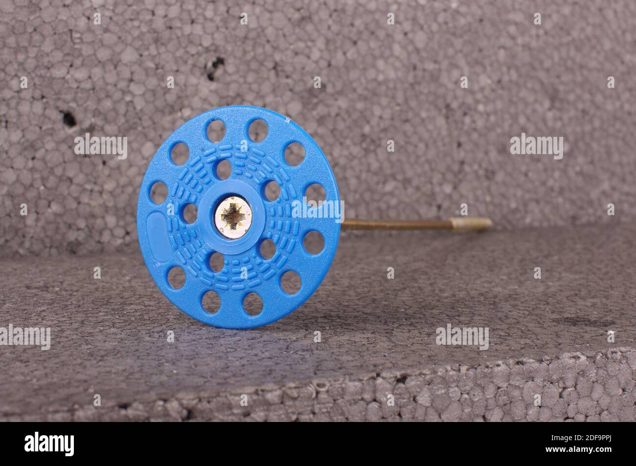 Blue plastic grip washer for thermal insulation fixing for house ...