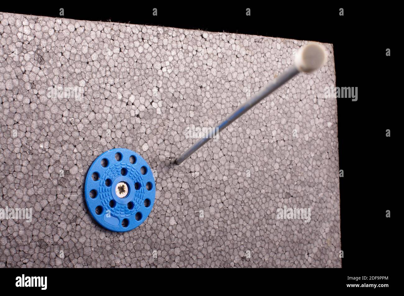 Blue plastic grip washer for thermal insulation fixing for house ...