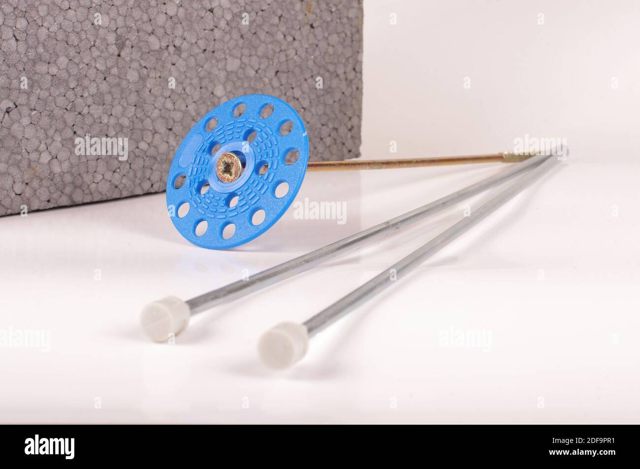 Blue plastic grip washer for thermal insulation fixing for house ...