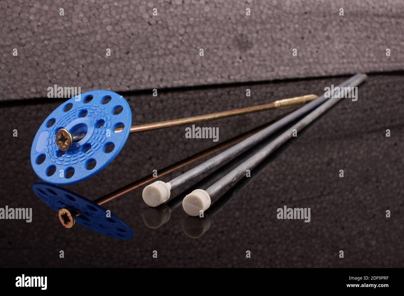 Blue plastic grip washer for thermal insulation fixing for house ...