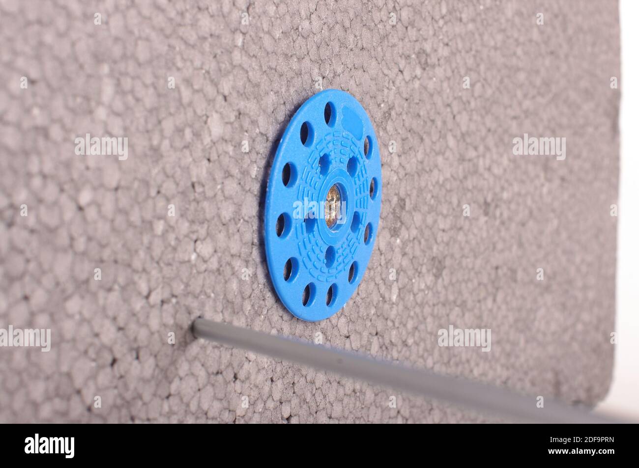 Blue plastic grip washer for thermal insulation fixing for house ...