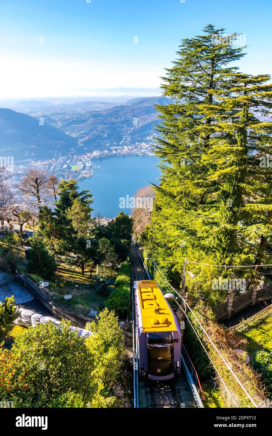 Como–Brunate funicular is a funicular railway that connects the city of ...