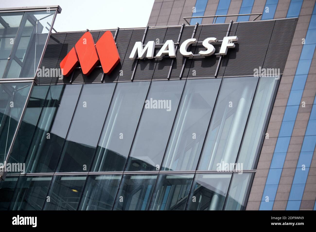 A general view of MACSF building in the Defense district, on May 07 ...