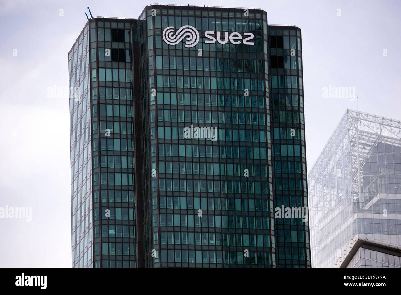A general view of SUEZ building in the Defense district, on May 07 ...