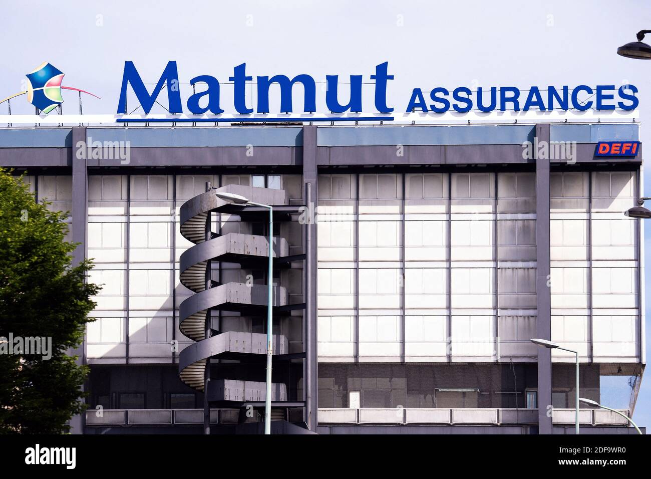 A logo of Matmut assurances, on May 07, 2020 in Paris France. Photo by ...