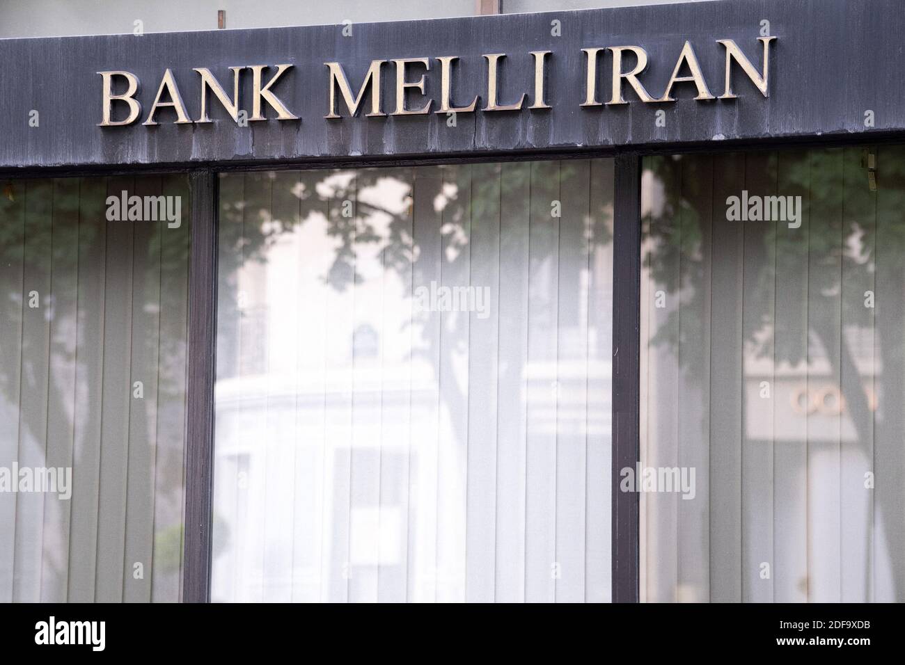 A general view of Bank Melli Iran, on May 09, 2020 in Paris, France ...
