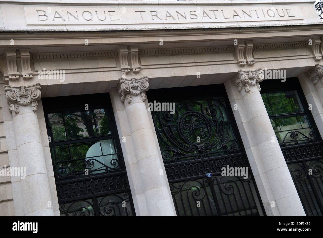 A general view of Transatlantique bank, on May 09, 2020 in Paris ...