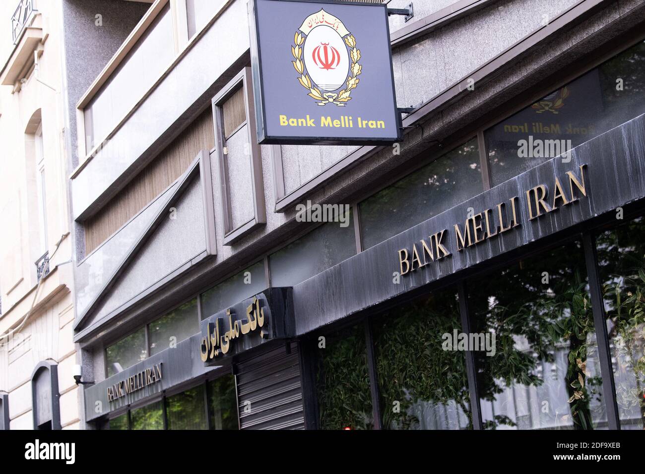 A general view of Bank Melli Iran, on May 09, 2020 in Paris, France ...