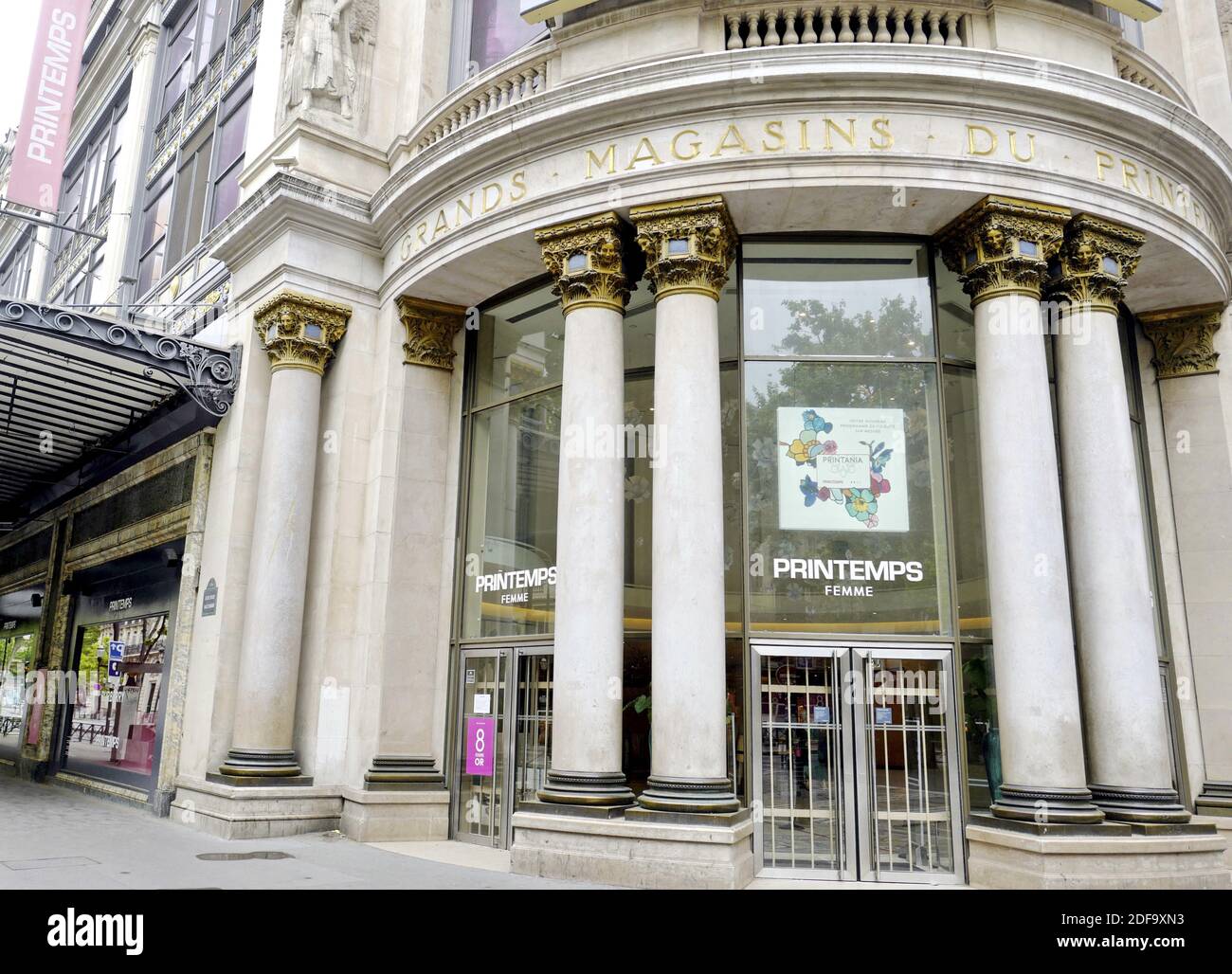 View of the closing department store during covid-19 pandemic lockdown ...