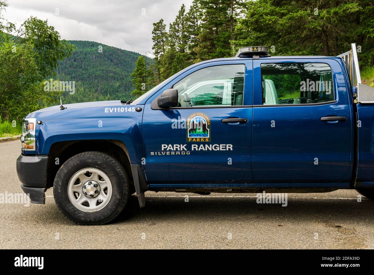 KAMLOOPS, CANADA - JULY 9, 2020: British Columbia Parks park ranger ...