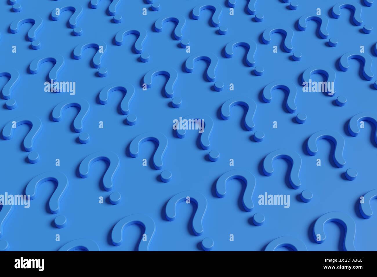 Blue Question Mark Pattern On Blue Background 3d Illustration Stock Blue Question Mark Pattern On Blue Background 3d Illustration Stock