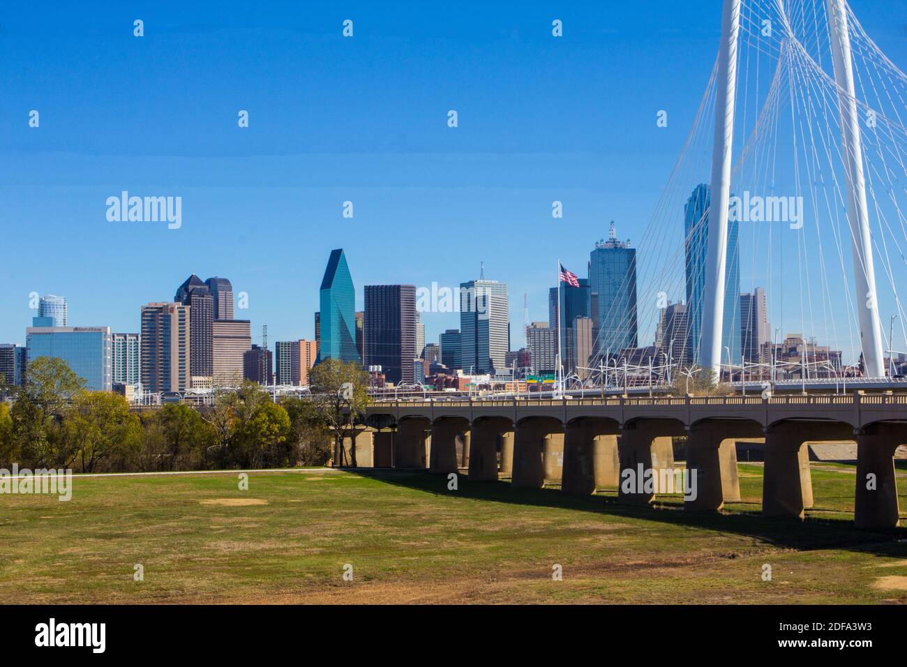 Margaret Hunt Bridge, Dallas, Texas Stock Photo - Alamy