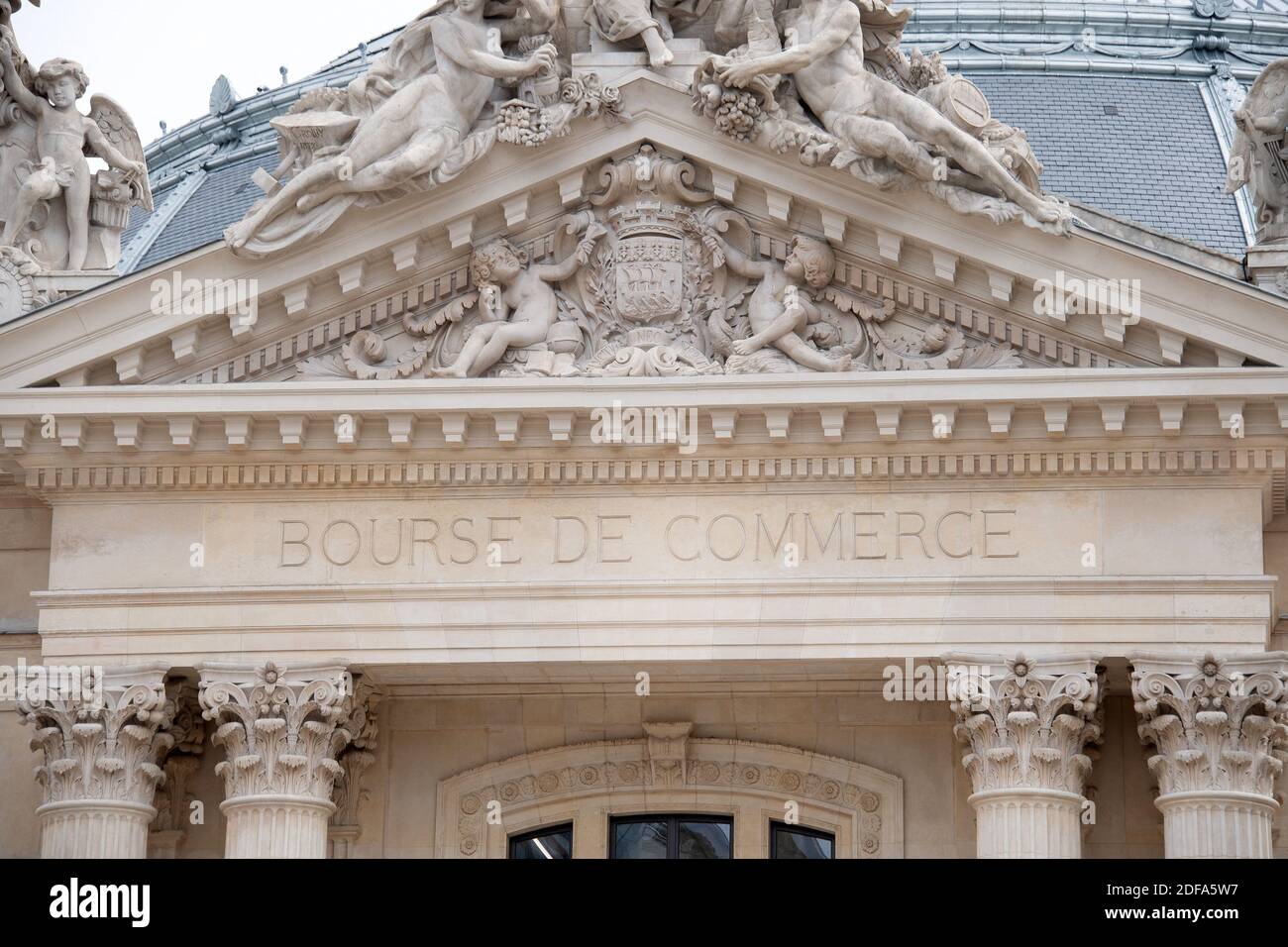 A general view of Bourse de Commerce, on May 16, 2020 in Paris, France ...