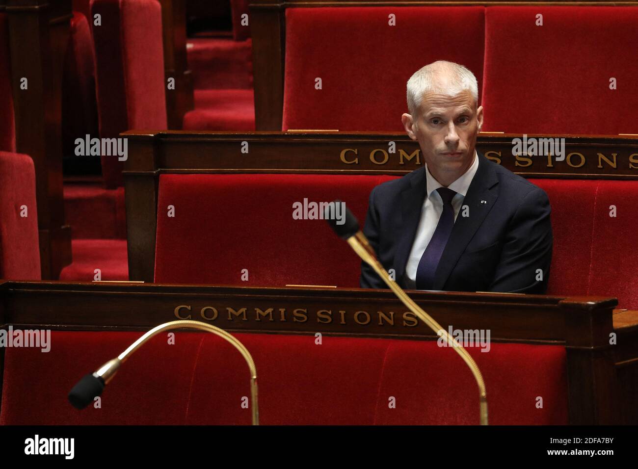 Culture Minister Franck Riester attending Question Time at the Palais ...