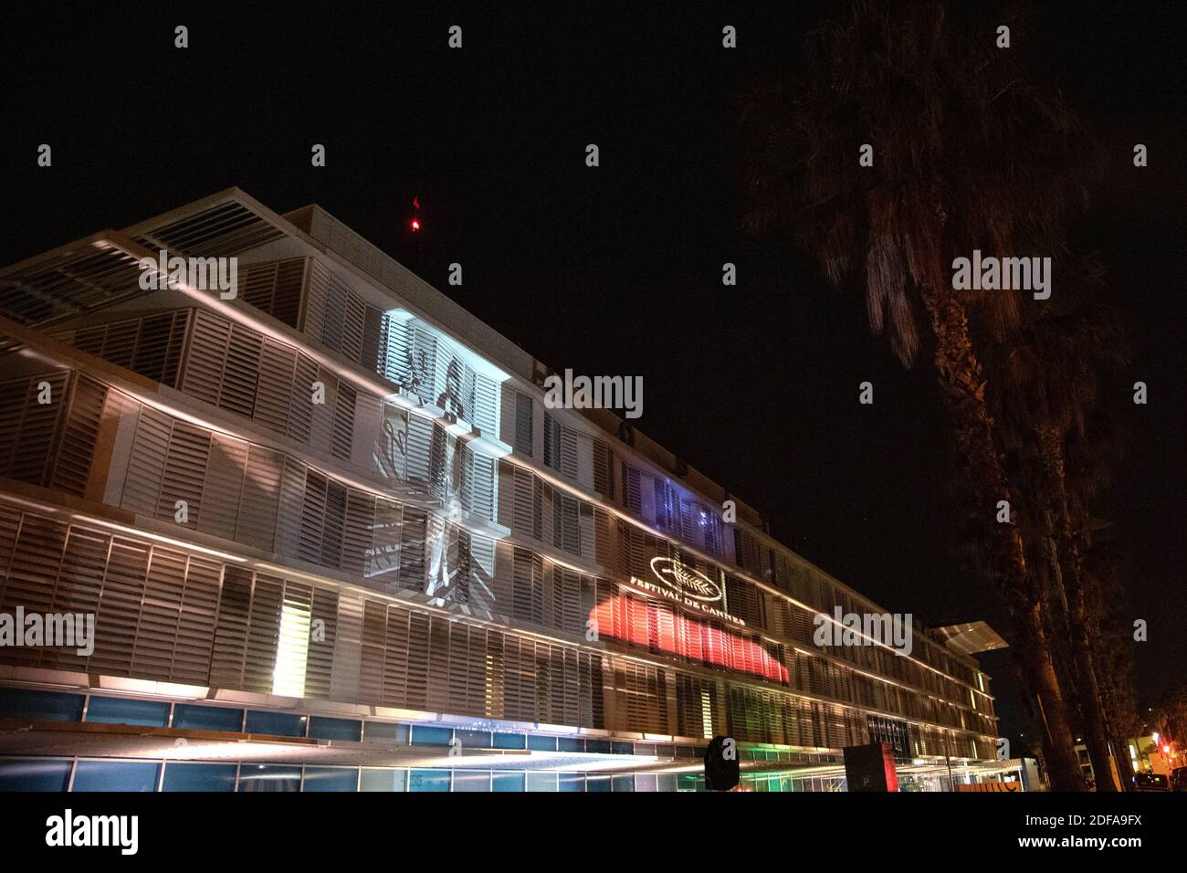 An outside view of the Cannes Hospital Simone Veil as Cyril Sampy ...