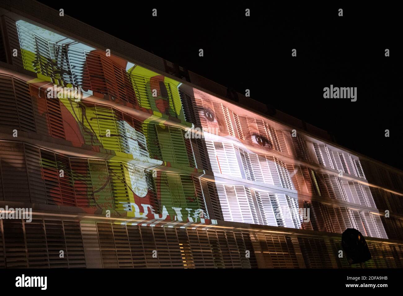 An outside view of the Cannes Hospital Simone Veil as Cyril Sampy ...