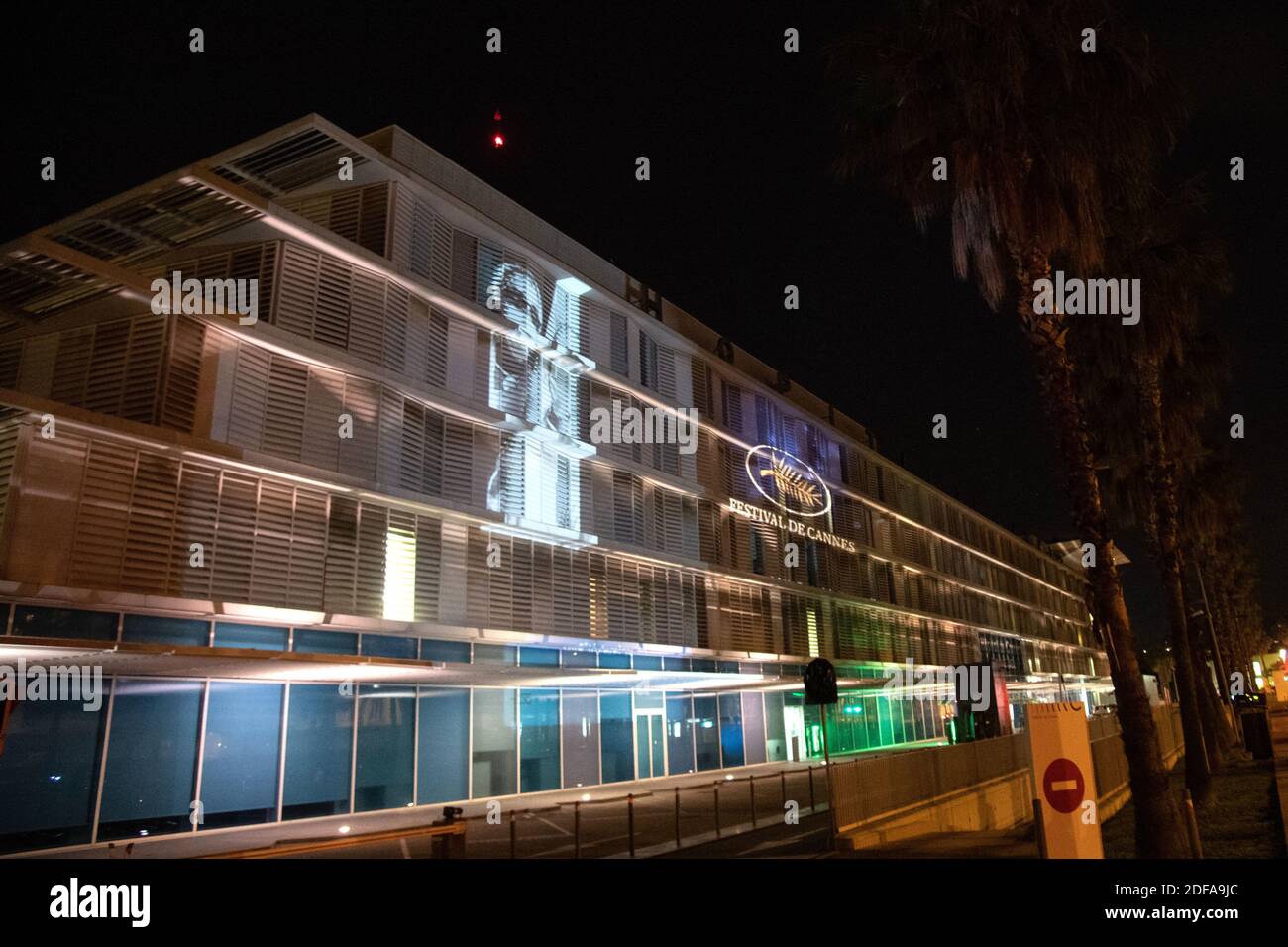 An outside view of the Cannes Hospital Simone Veil as Cyril Sampy ...