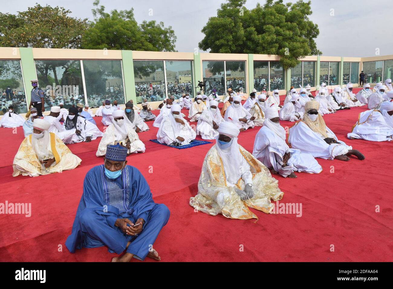 Muslim faithfuls observes physical distancing during eid fitr prayer at ...