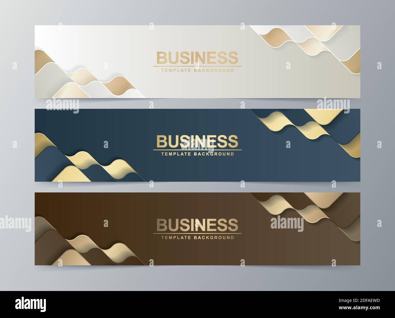 luxury Abstract banner design web template Set, Horizontal header web banner Stock Vector Image ...