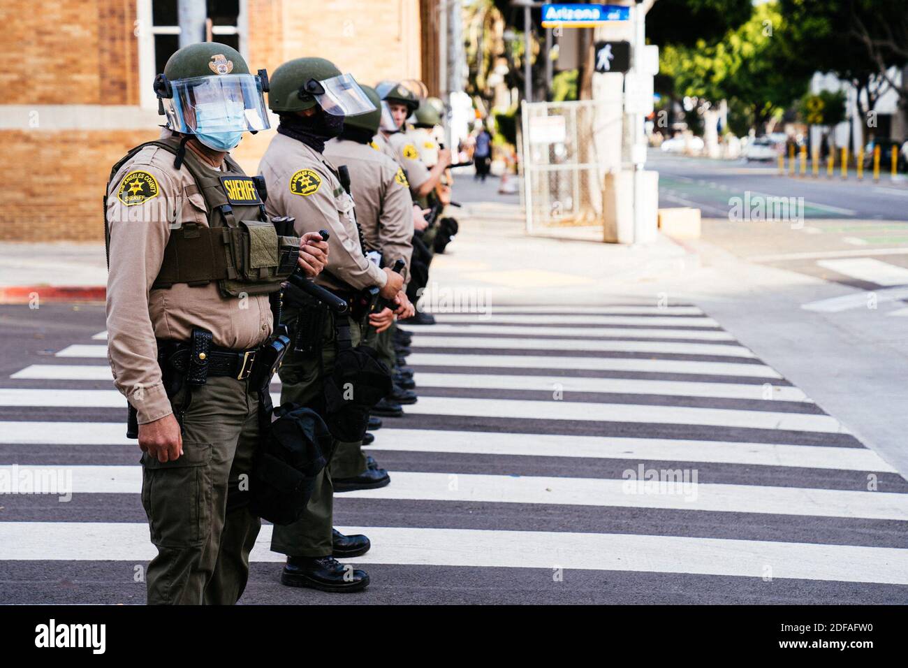 Protests in Los Angeles, CA, USA on May 31, 2020, turned violent ...