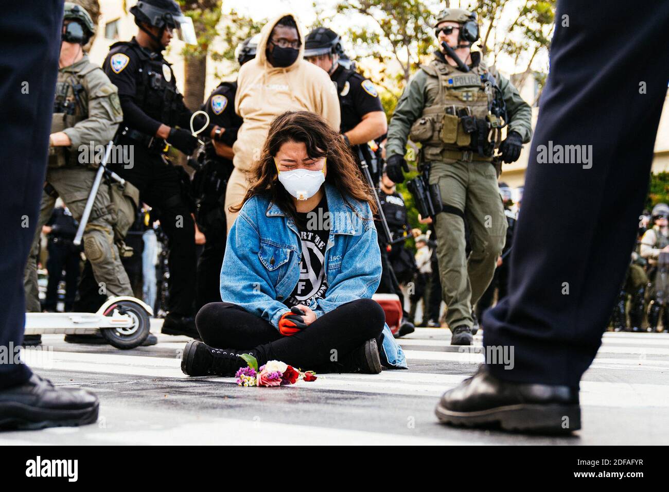 Protests in Los Angeles, CA, USA on May 31, 2020, turned violent ...