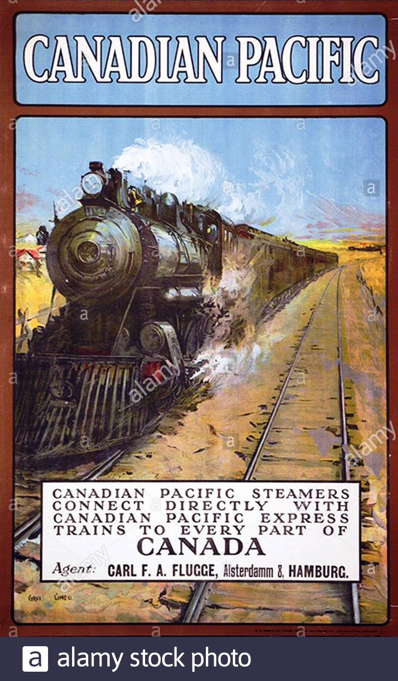 Canadian Pacific Railway Poster High Resolution Stock Photography and ...