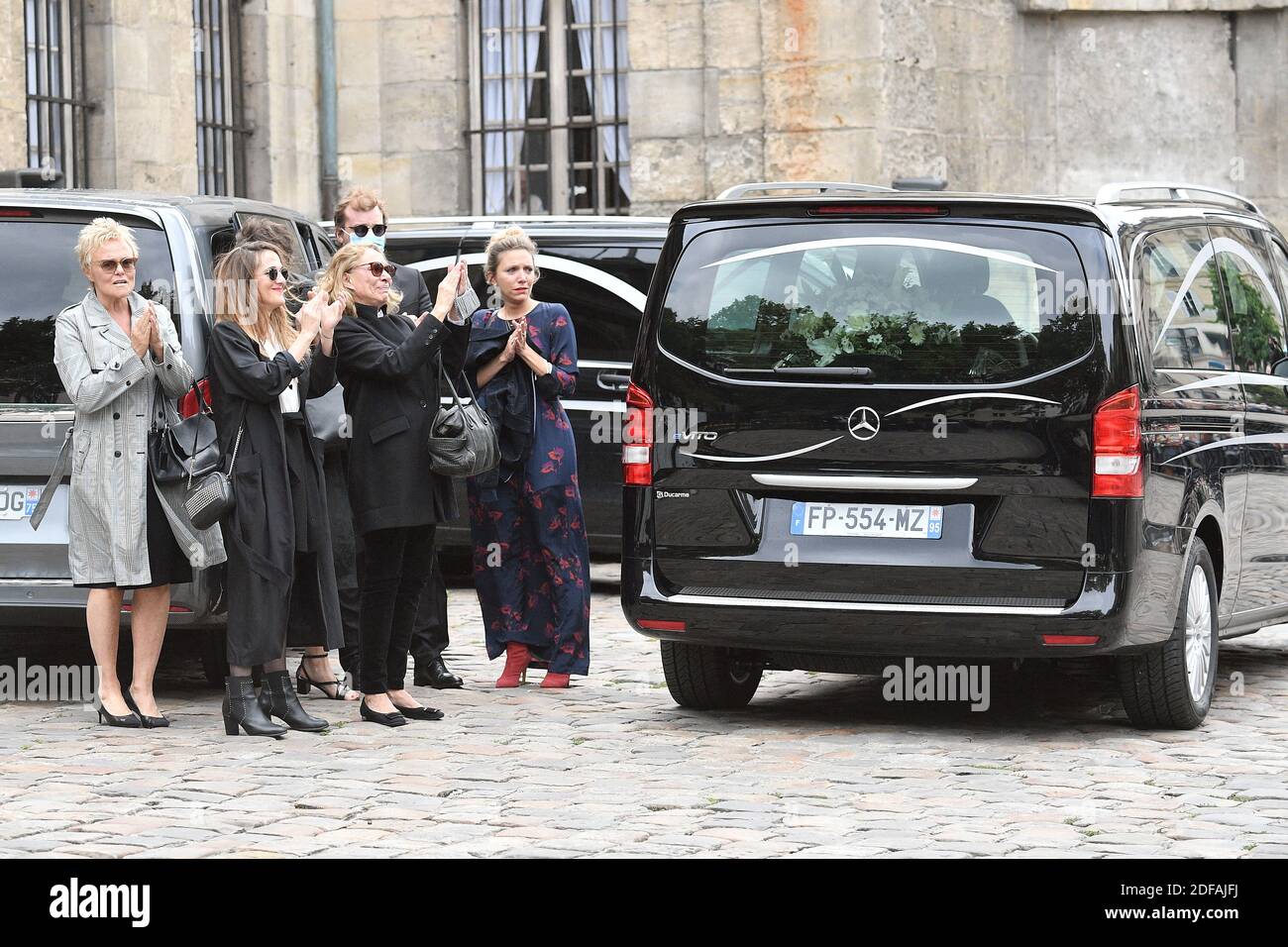 Guy Bedos wife Joelle Bercot with their daughter Victoria Bedos and ...