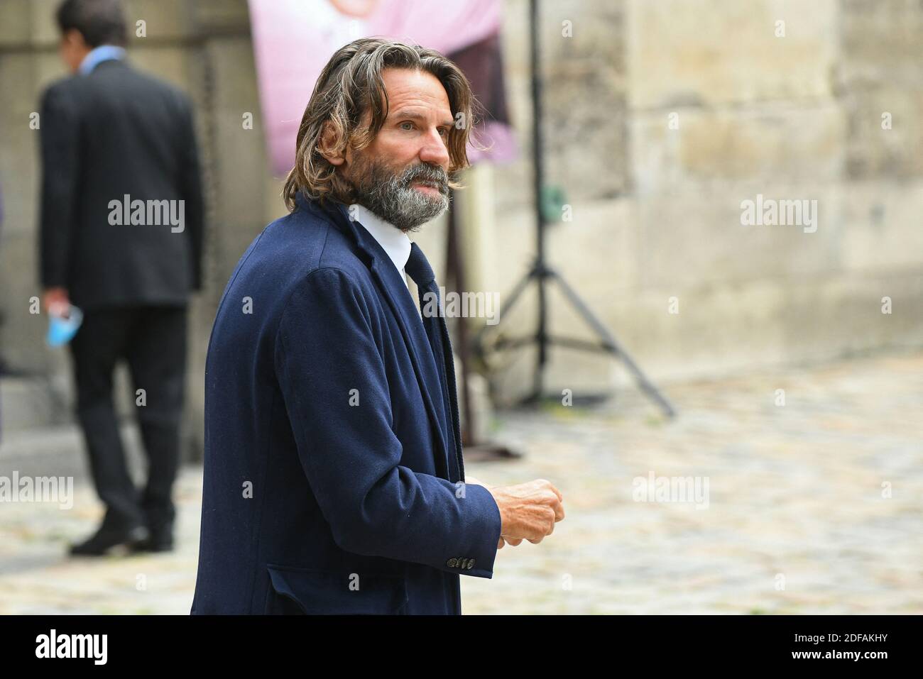 Frederic Beigbeder attends Guy Bedos' funerals at Eglise de Saint ...