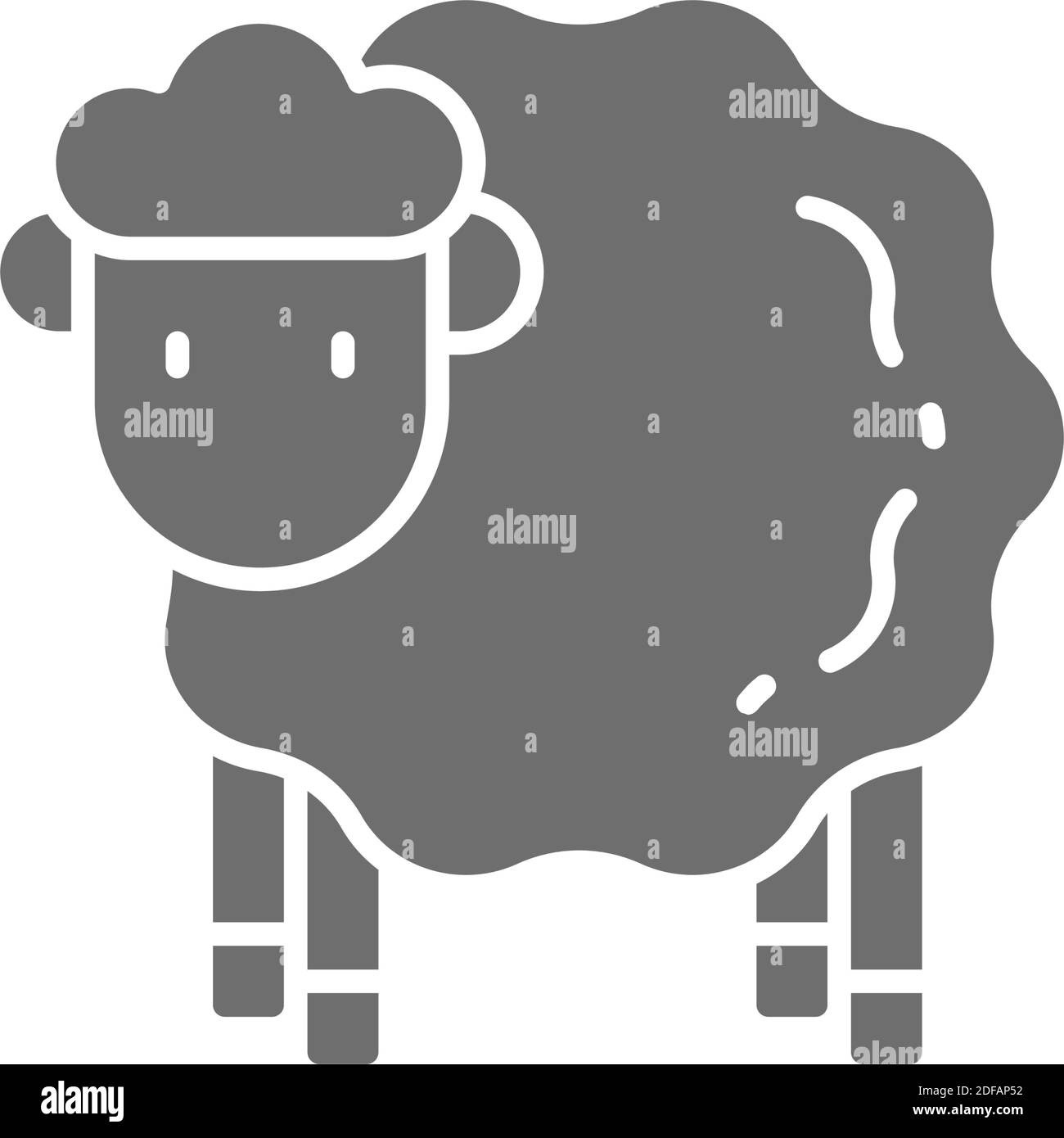 White grey sheep on Black and White Stock Photos & Images - Alamy