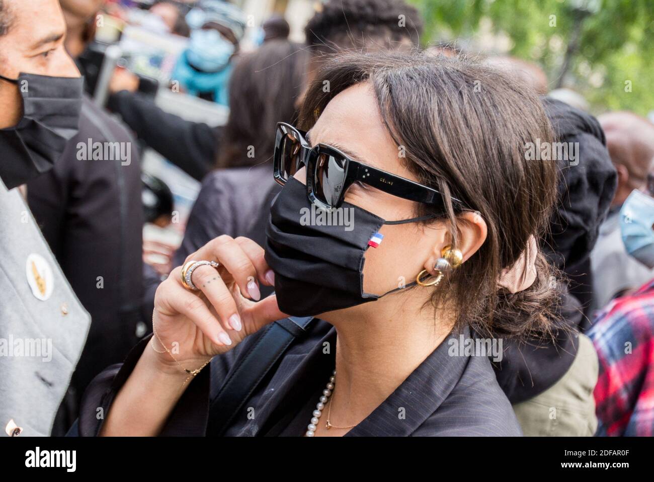 Singer Camelia Jordana - Tribute to George Floyd organized by SOS ...