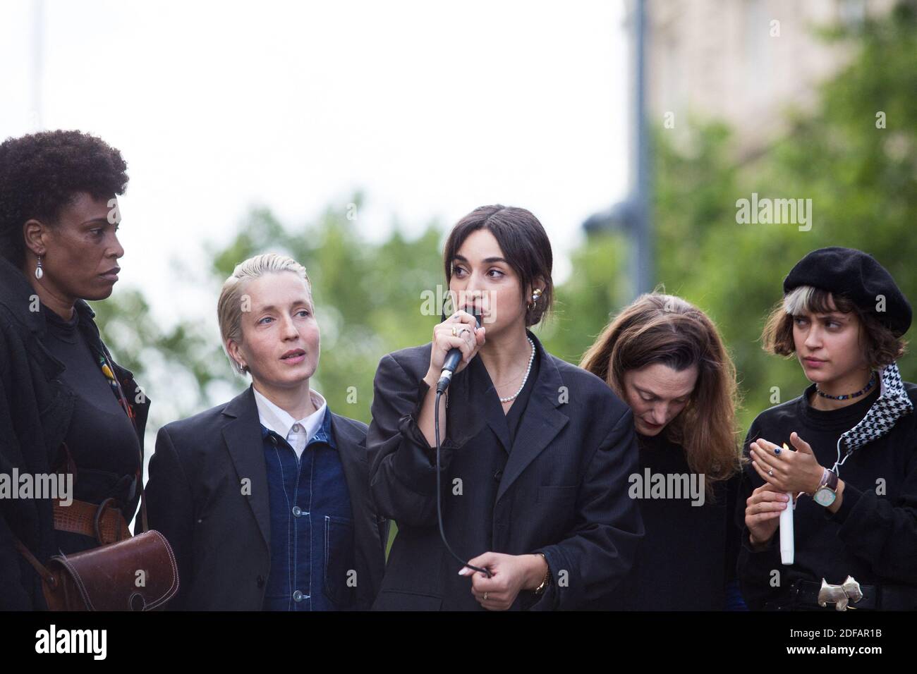 Singer Camelia Jordana and Claire Pommet dite Pomme - Tribute to George ...