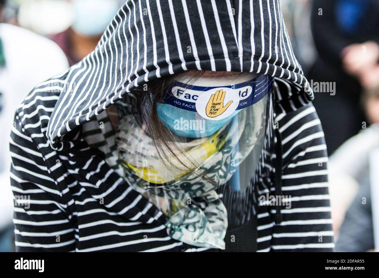 Tribute to George Floyd organized by SOS Racisme association, place de ...