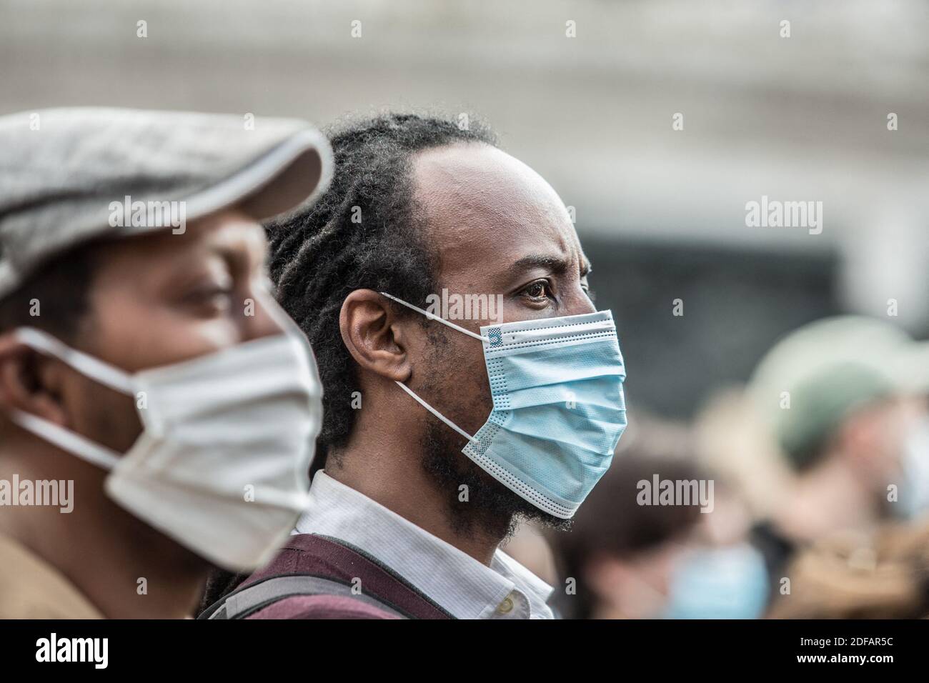 Tribute to George Floyd organized by SOS Racisme association, place de ...