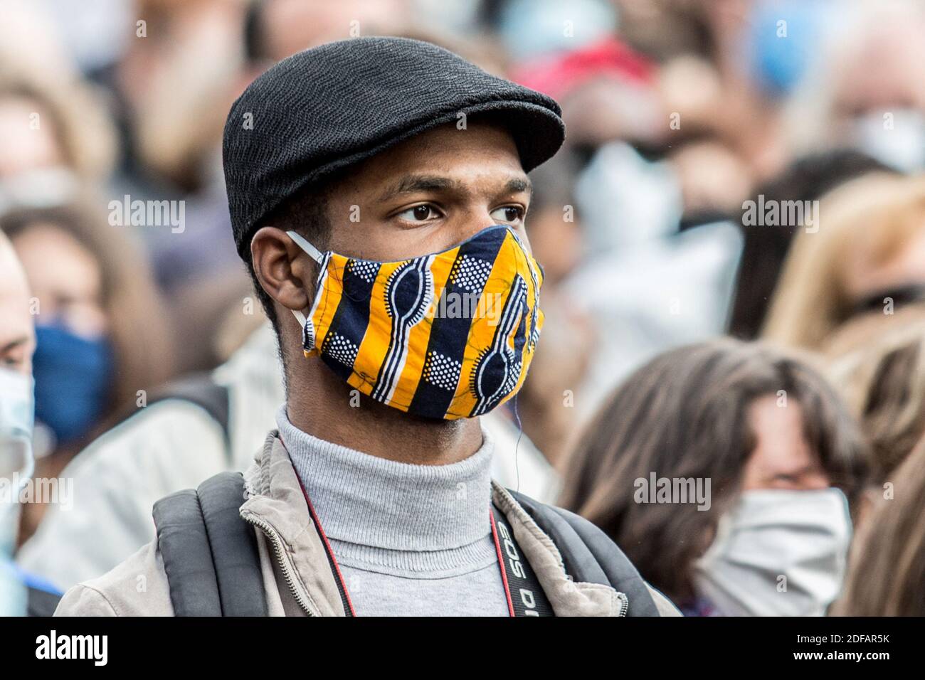 Tribute to George Floyd organized by SOS Racisme association, place de ...