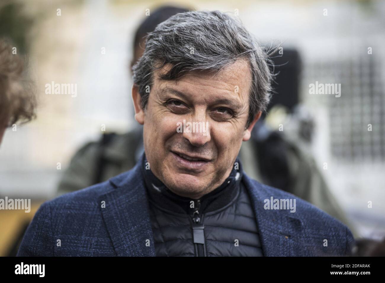 Paris' Senator David Assouline in a demonstration against police ...